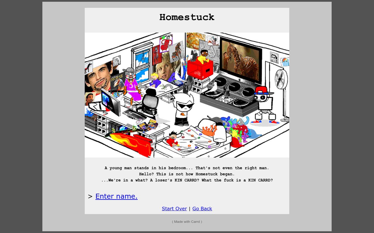 Homestuck.